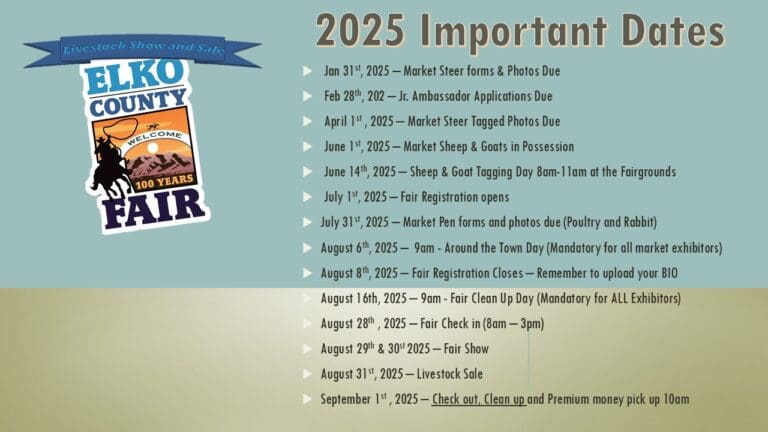 Livestock Show & Sale - Elko County Fair